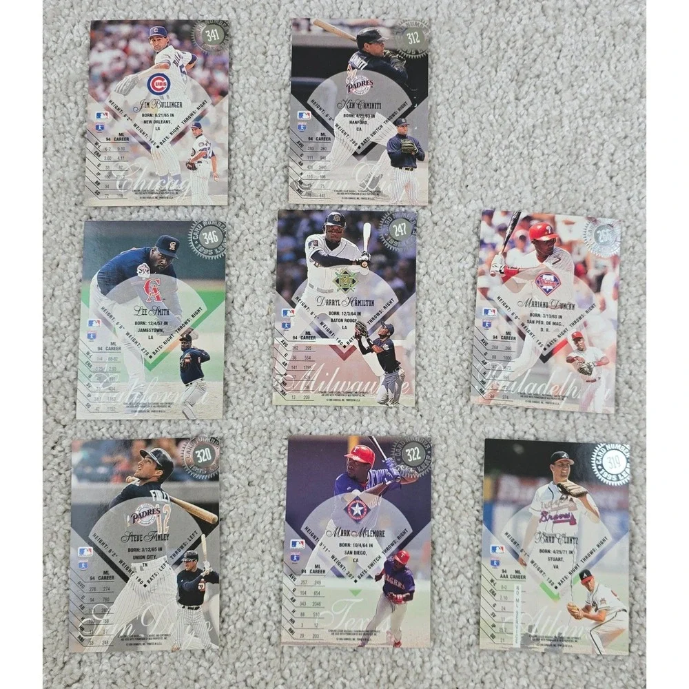 Toys | 1995 Leaf Vintage Baseball 8 Card Lot Including Ken Caminiti Lee ...